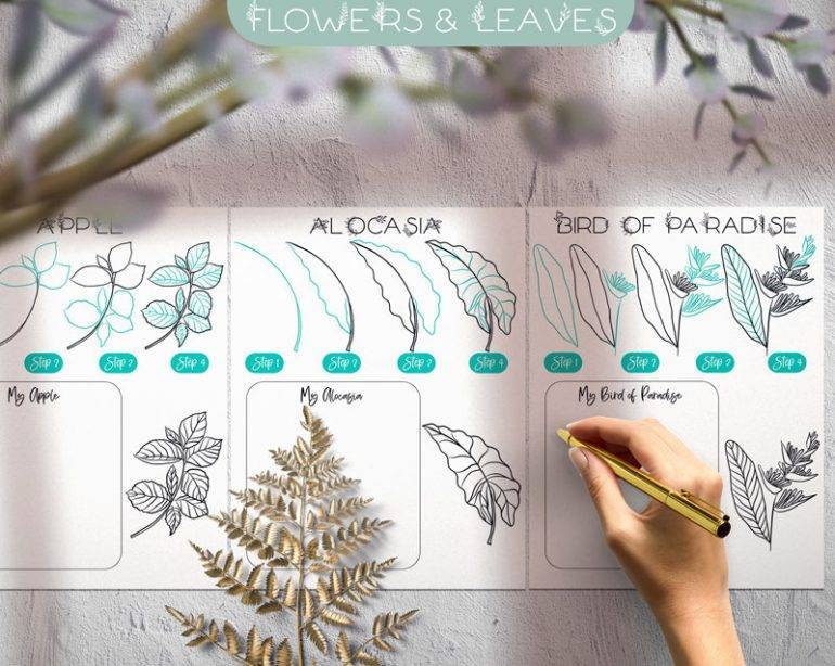 Botanical Line Art Mastery Toolkit New Special Up - Full Bloom Club