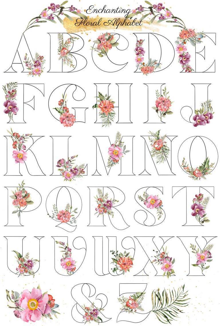 Enchanting Flower Alphabet - Full Bloom Club