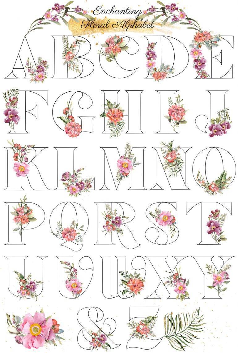 Enchanting Flower Alphabet - Full Bloom Club