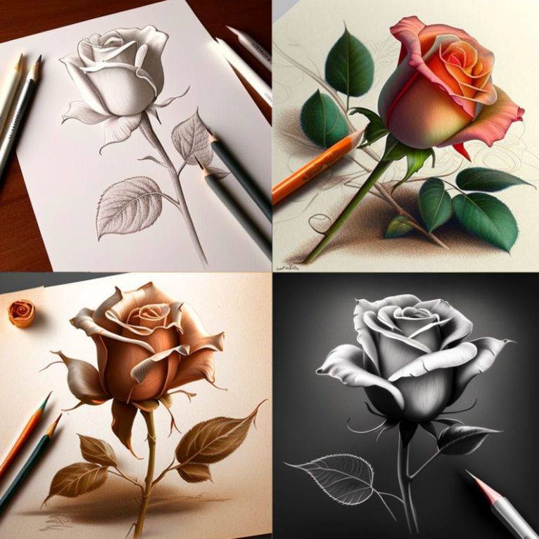 5 Styles How To Draw a Rose. Step-by-step guide - Full Bloom Club