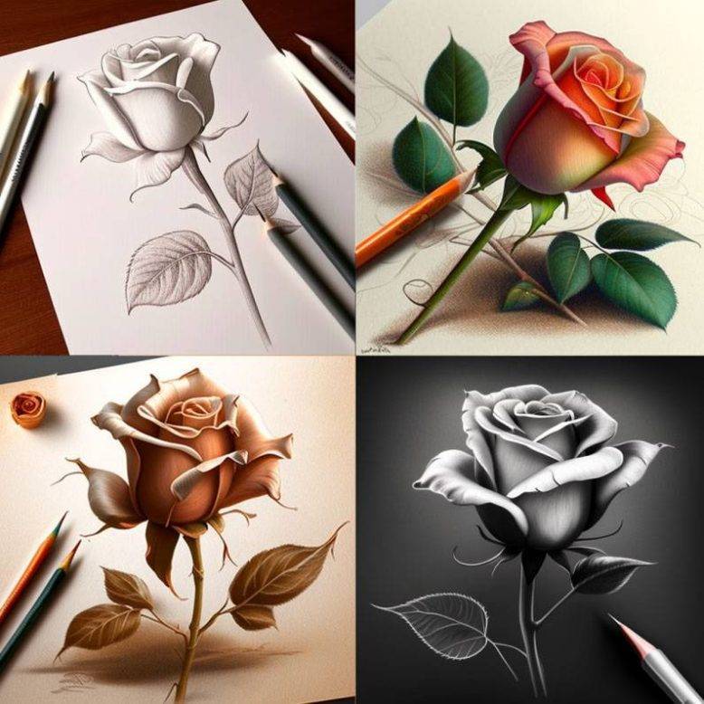 5 Styles How To Draw a Rose. Step-by-step guide - Full Bloom Club