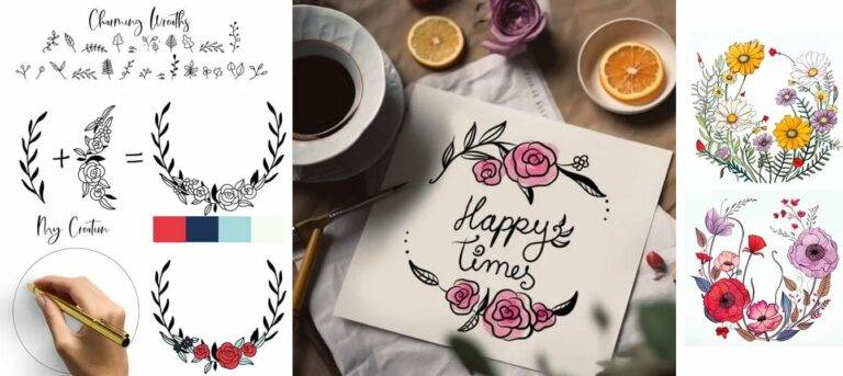 How to Draw Wreaths Easily in Just a Few Simple Steps - Full Bloom Club