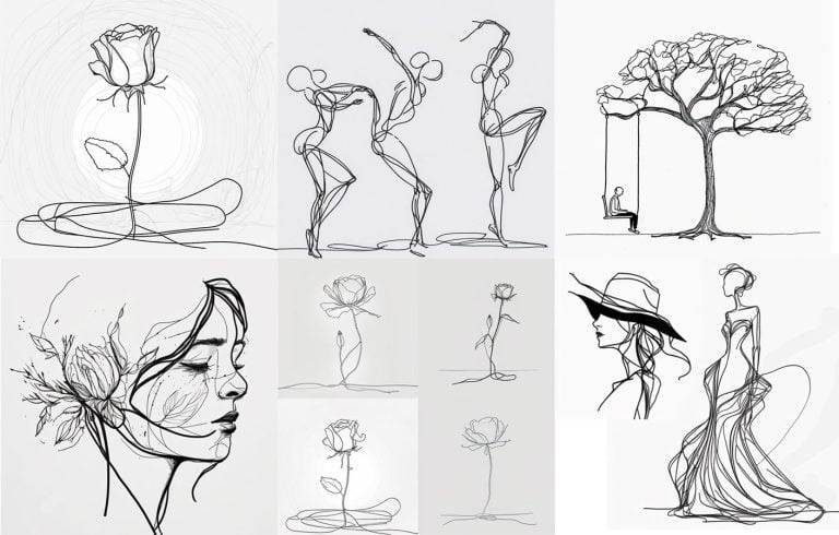 One Line Drawing: The Ultimate Guide & 129 Ideas For It - Full Bloom Club