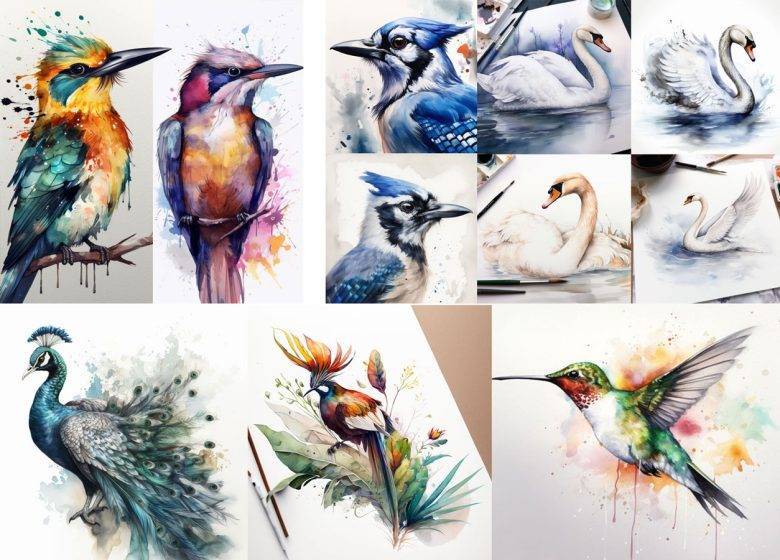 17 Breathtaking Watercolor Bird Sketches to Fuel Your Creativity - Full ...