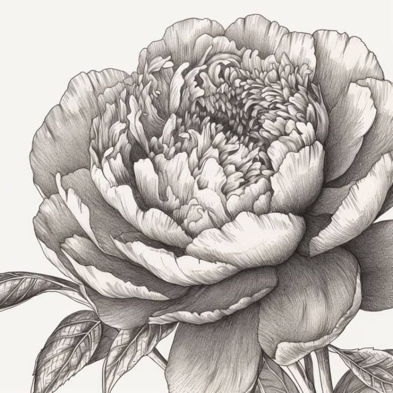 Learn the Secrets to Stunning Peony Flower Drawings - Full Bloom Club