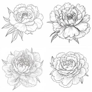 Learn the Secrets to Stunning Peony Flower Drawings - Full Bloom Club