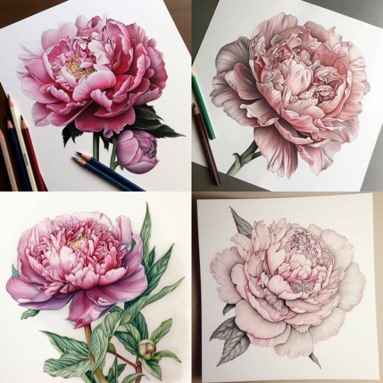 Learn the Secrets to Stunning Peony Flower Drawings - Full Bloom Club
