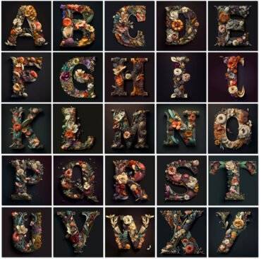 Enchanting Flower Alphabet - Full Bloom Club