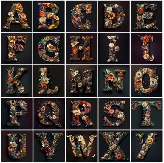 Enchanting Flower Alphabet - Full Bloom Club