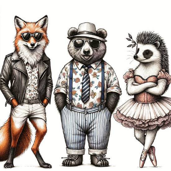 14 funny Animals drawing to Kickstart Your Creative Flair! - Full Bloom ...