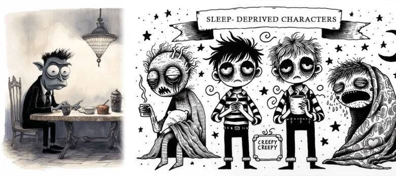 18 Sleep-Deprived Creepy Characters for Your Funny Drawings Collection
