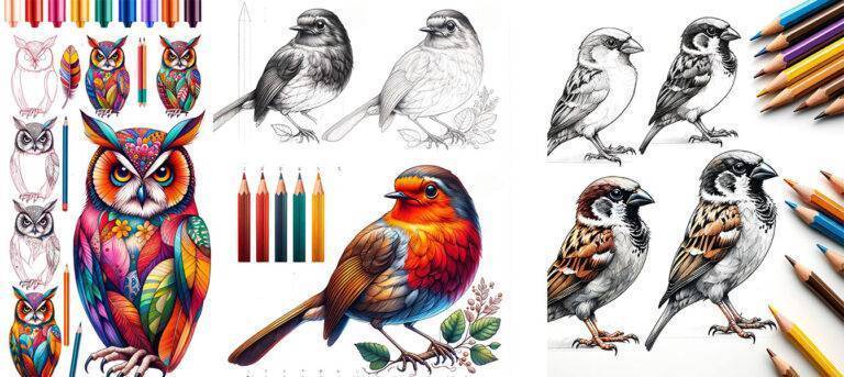 Birds of Beauty: Ultimate Step-by-Step Drawing Guide & 89 Ideas - Full ...
