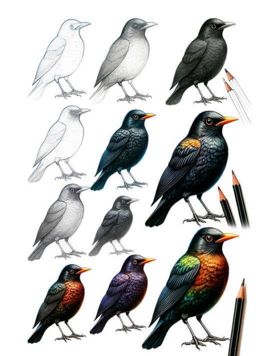 Birds of Beauty: Ultimate Step-by-Step Drawing Guide & 89 Ideas - Full ...