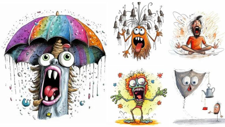 77 Wacky Characters to Draw: Sketch and Smile - Full Bloom Club