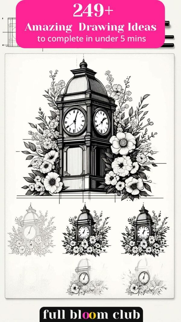 249 Simple Drawings in Under 5 Minutes that Look Amazing