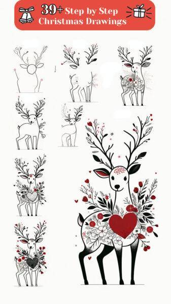 38+ Easy and Fun Step-by-Step Christmas Drawing Ideas