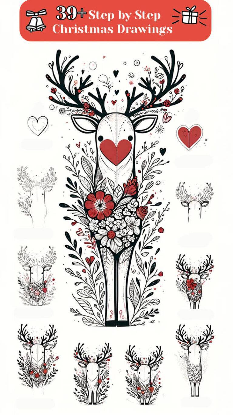 38+ Easy and Fun Step-by-Step Christmas Drawing Ideas