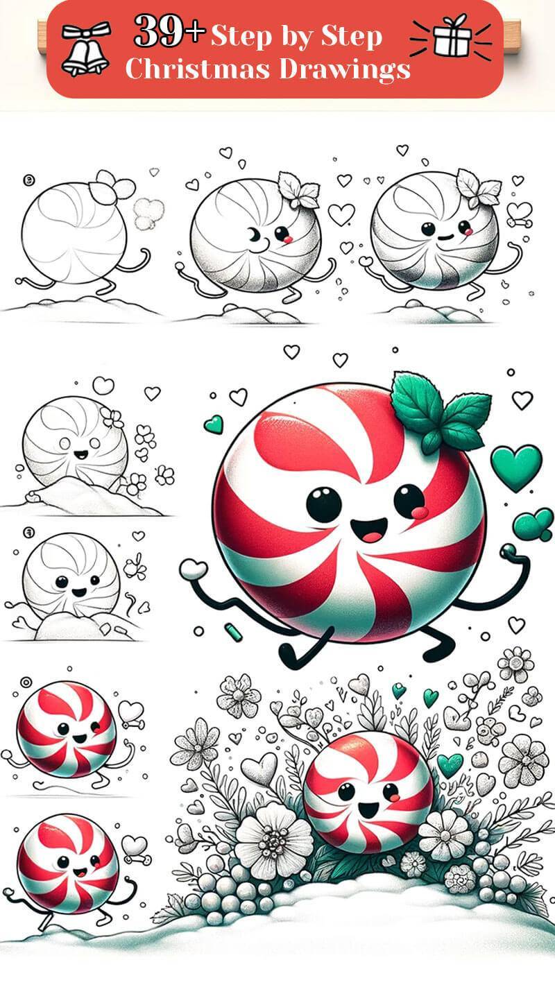 38+ Easy and Fun Step-by-Step Christmas Drawing Ideas