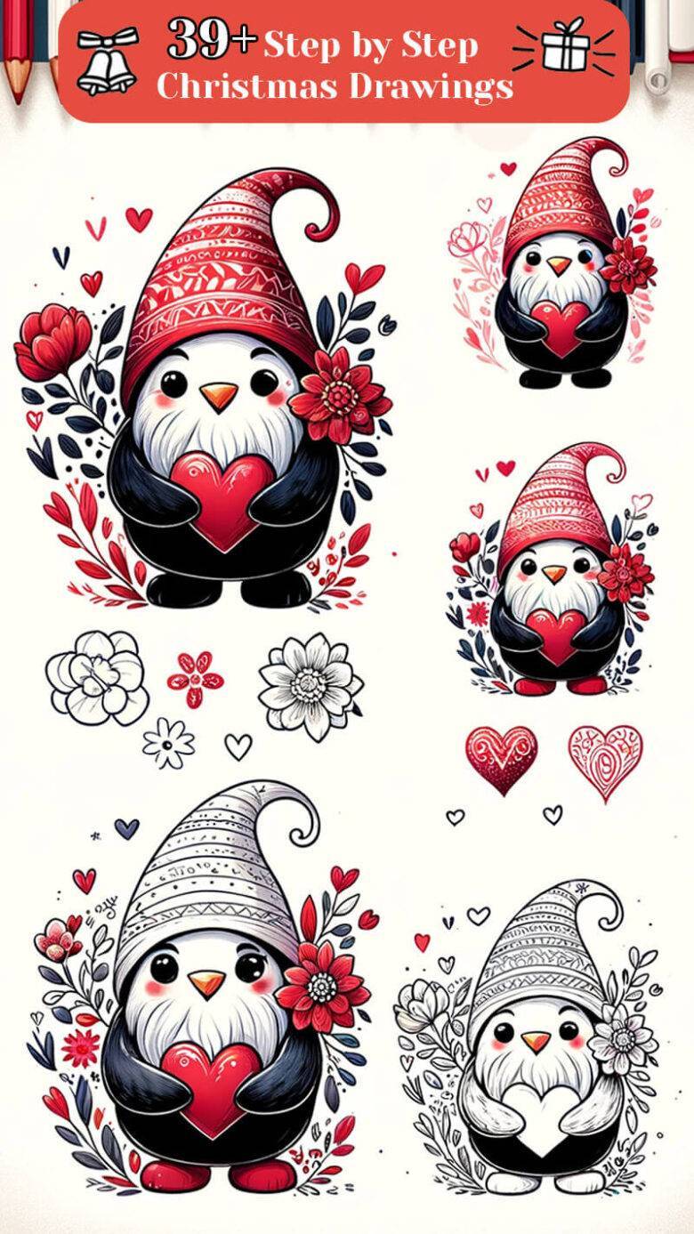 38+ Easy and Fun Step-by-Step Christmas Drawing Ideas