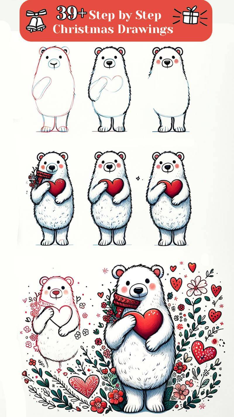 38+ Easy and Fun Step-by-Step Christmas Drawing Ideas