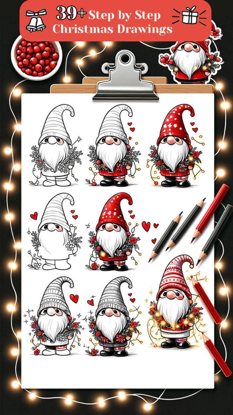 38+ Easy and Fun Step-by-Step Christmas Drawing Ideas