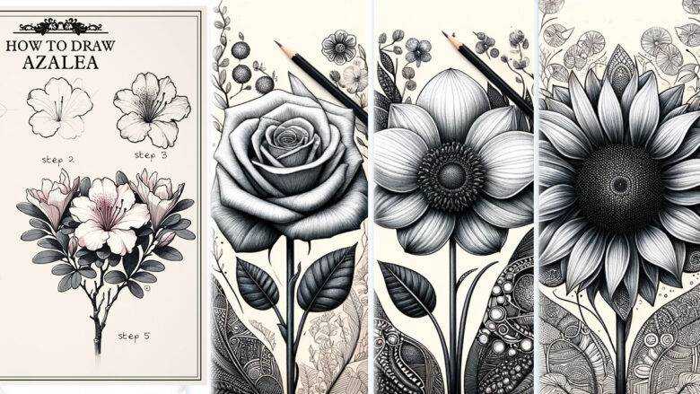The Ultimate Step-by-Step Flower Guide with 96 Drawing Ideas Full Bloom ...