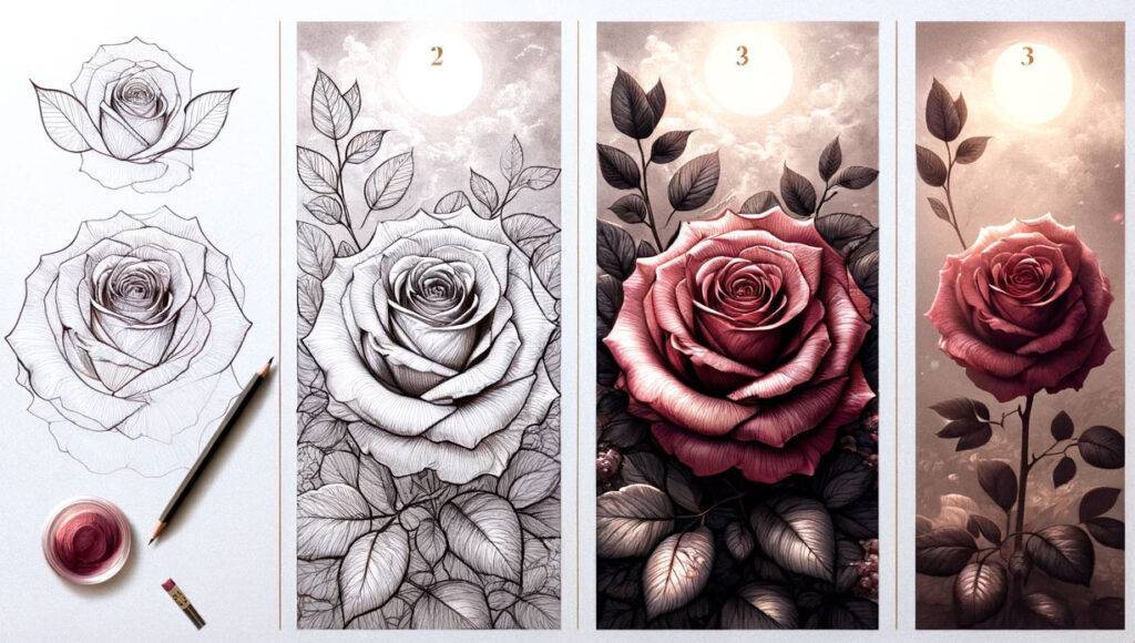 The Ultimate Step-by-Step Flower Guide with 96 Drawing Ideas Full Bloom ...