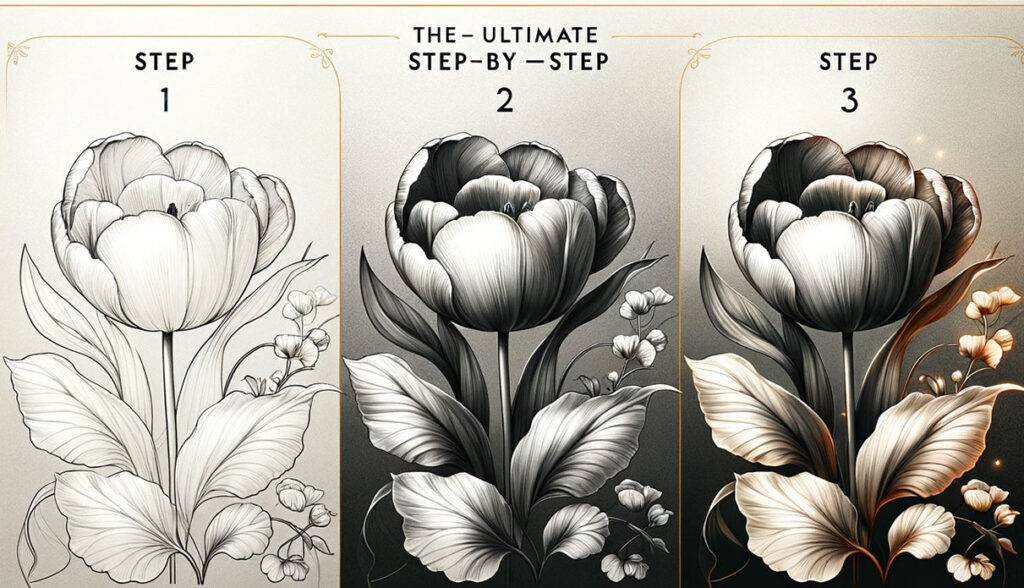 The Ultimate Step-by-Step Flower Guide with 96 Drawing Ideas Full Bloom ...