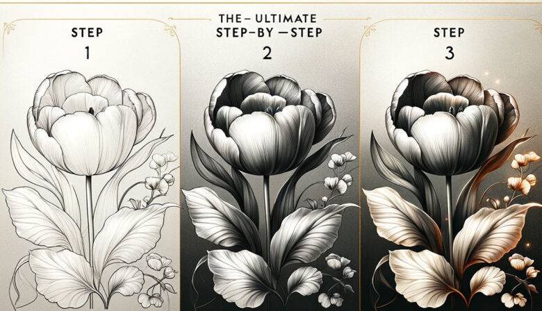 The Ultimate Step-by-Step Flower Guide with 96 Drawing Ideas Full Bloom ...