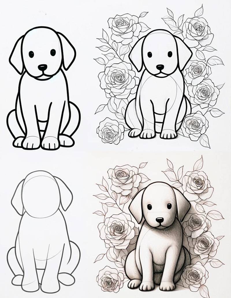 Sketching for Beginners Step by Step & 26 Worksheets for it - Full ...