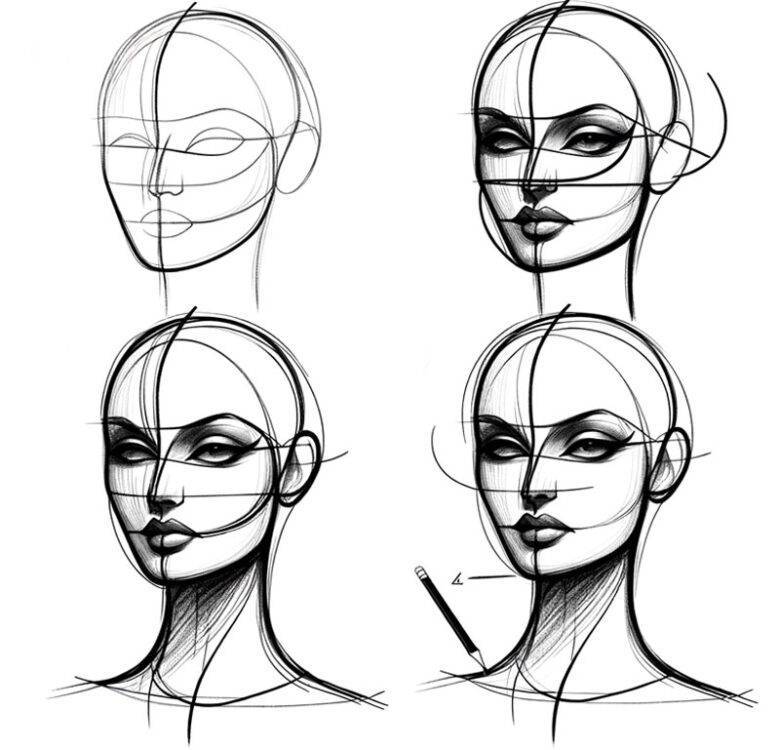 30 Days of Faces: Step by Step Portrait Drawings & Inspirational Ideas ...