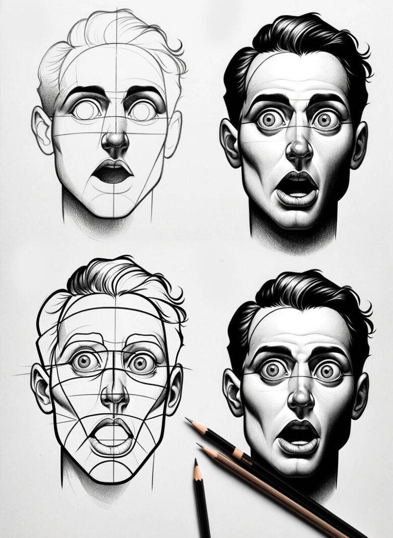 30 Days of Faces: Step by Step Portrait Drawings & Inspirational Ideas ...