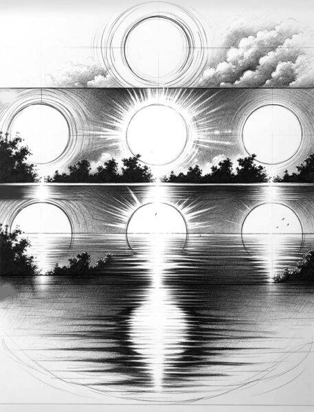 Serenity Scenery Drawing : 45 Calming Outdoor Scenes to Sketch - Full ...