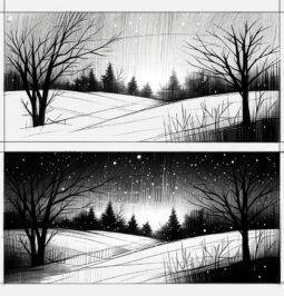 Serenity Scenery Drawing : 45 Calming Outdoor Scenes to Sketch - Full ...