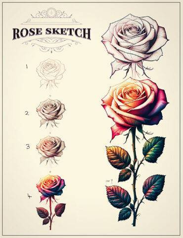 The Ultimate Step-by-Step Flower Guide with 96 Drawing Ideas Full Bloom ...