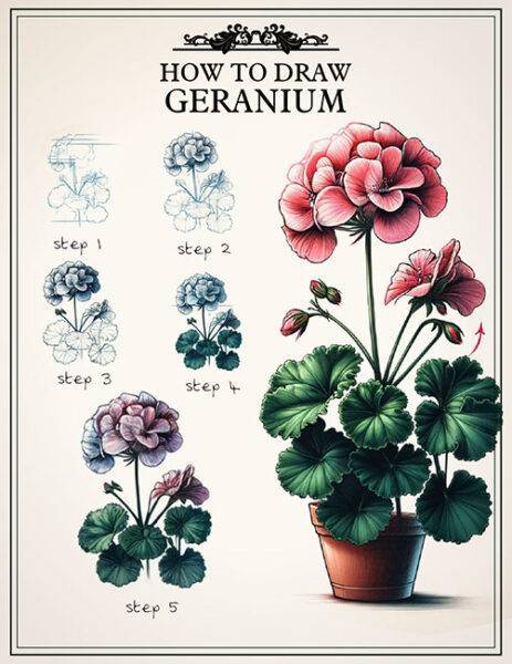 The Ultimate Step-by-Step Flower Guide with 96 Drawing Ideas Full Bloom ...