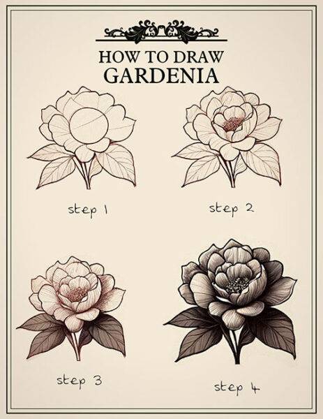 The Ultimate Step-by-Step Flower Guide with 96 Drawing Ideas Full Bloom ...