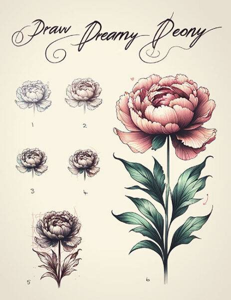 The Ultimate Step-by-Step Flower Guide with 96 Drawing Ideas Full Bloom ...