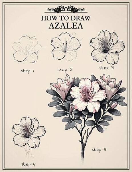 The Ultimate Step-by-Step Flower Guide with 96 Drawing Ideas Full Bloom ...