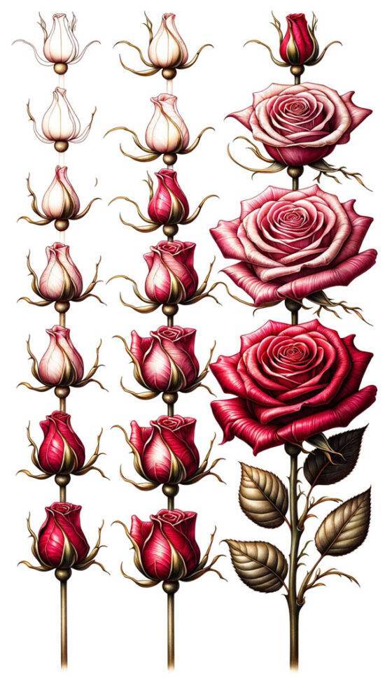 The Ultimate Step-by-Step Flower Guide with 96 Drawing Ideas Full Bloom ...