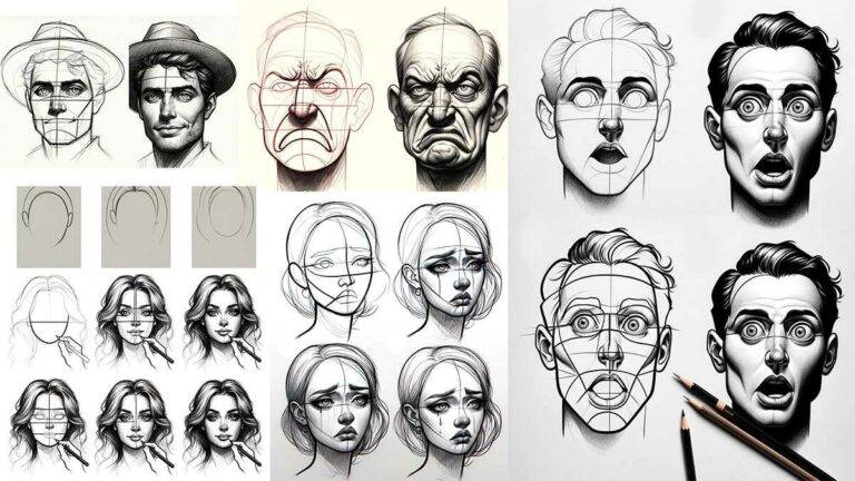 30 Days of Faces: Step by Step Portrait Drawings & Inspirational Ideas ...