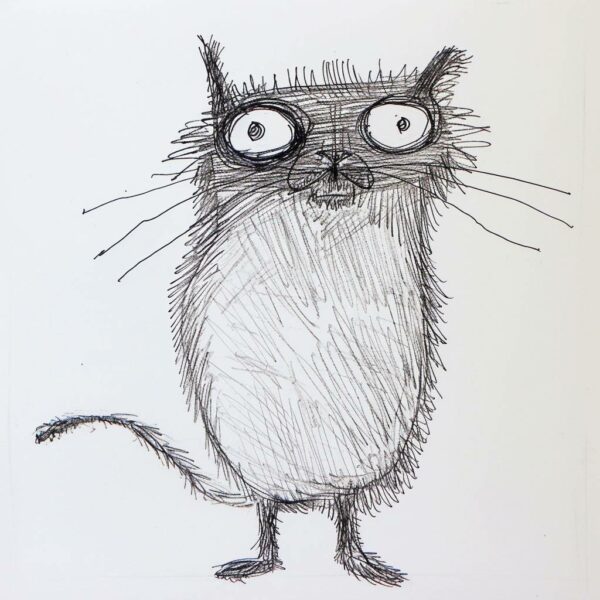 11 Hilarious Cat Drawings That Scream Drama and Whisper Humor - Full ...