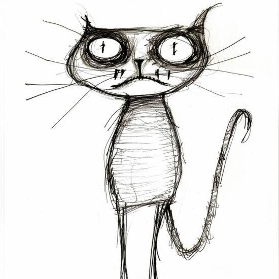 11 Hilarious Cat Drawings That Scream Drama and Whisper Humor - Full ...
