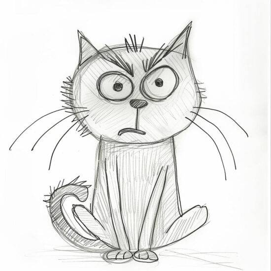 11 Hilarious Cat Drawings That Scream Drama and Whisper Humor - Full ...