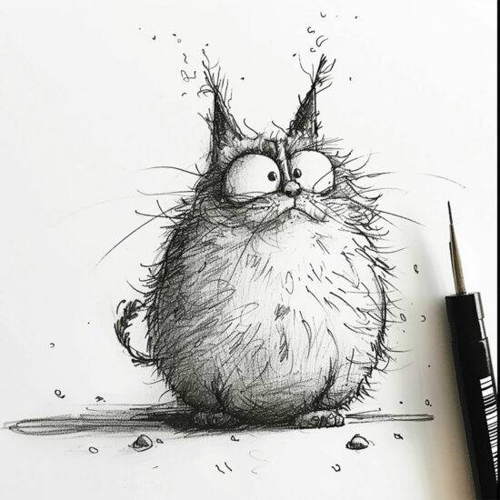11 Hilarious Cat Drawings That Scream Drama and Whisper Humor - Full ...