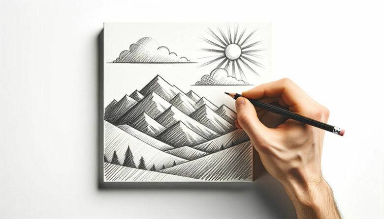 Unveiling the Secrets: Discover the Joy of Pencil Drawing Mountains ...