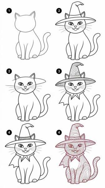 18 Halloween Doodle Ideas That Are Scary Easy to Draw (With Step by ...